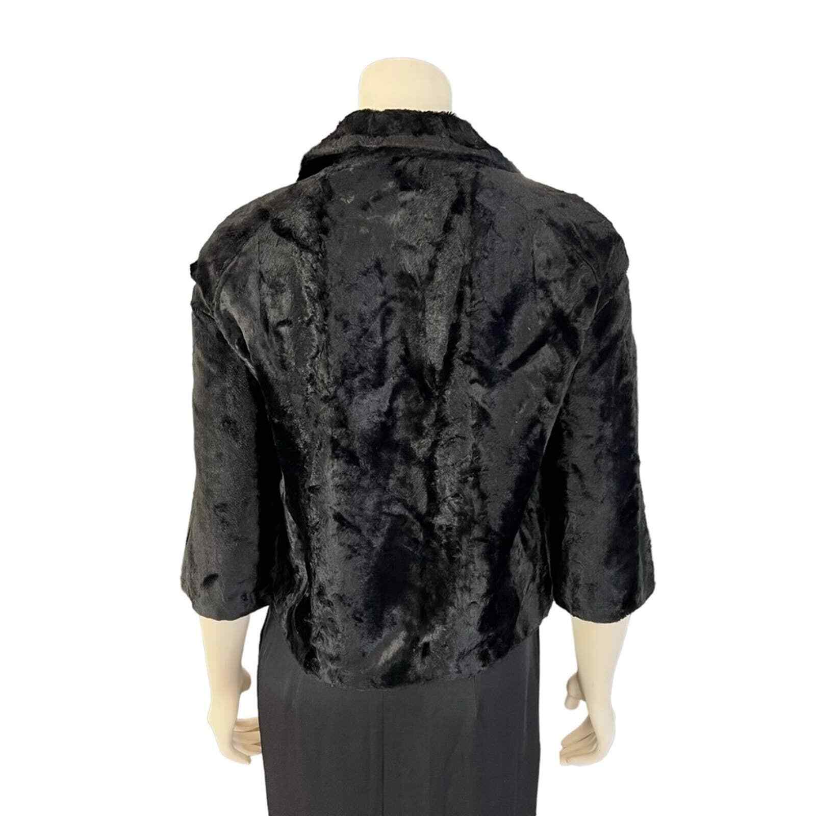 Vintage Franklin Simon New York Black Velvet coat sm… - Gem