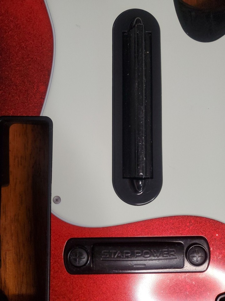 Nintendo Wii Guitar Hero GH5 Controller 95911.805 Red White Starburst 5 ...