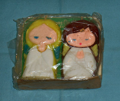 vintage Christmas SUNI ANGEL CANDLES in sealed package | eBay