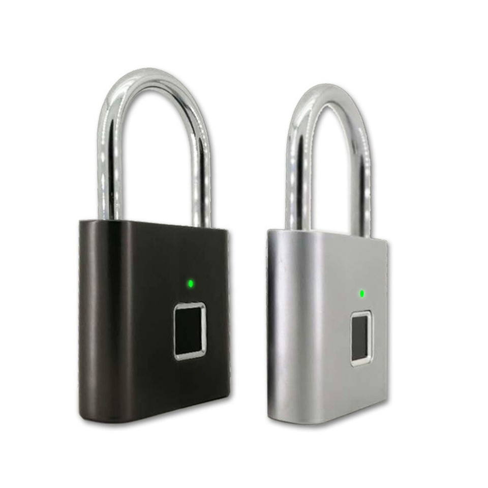 1pc Fingerprint Lock Waterproof Keyless Electronic Padlock for | eBay