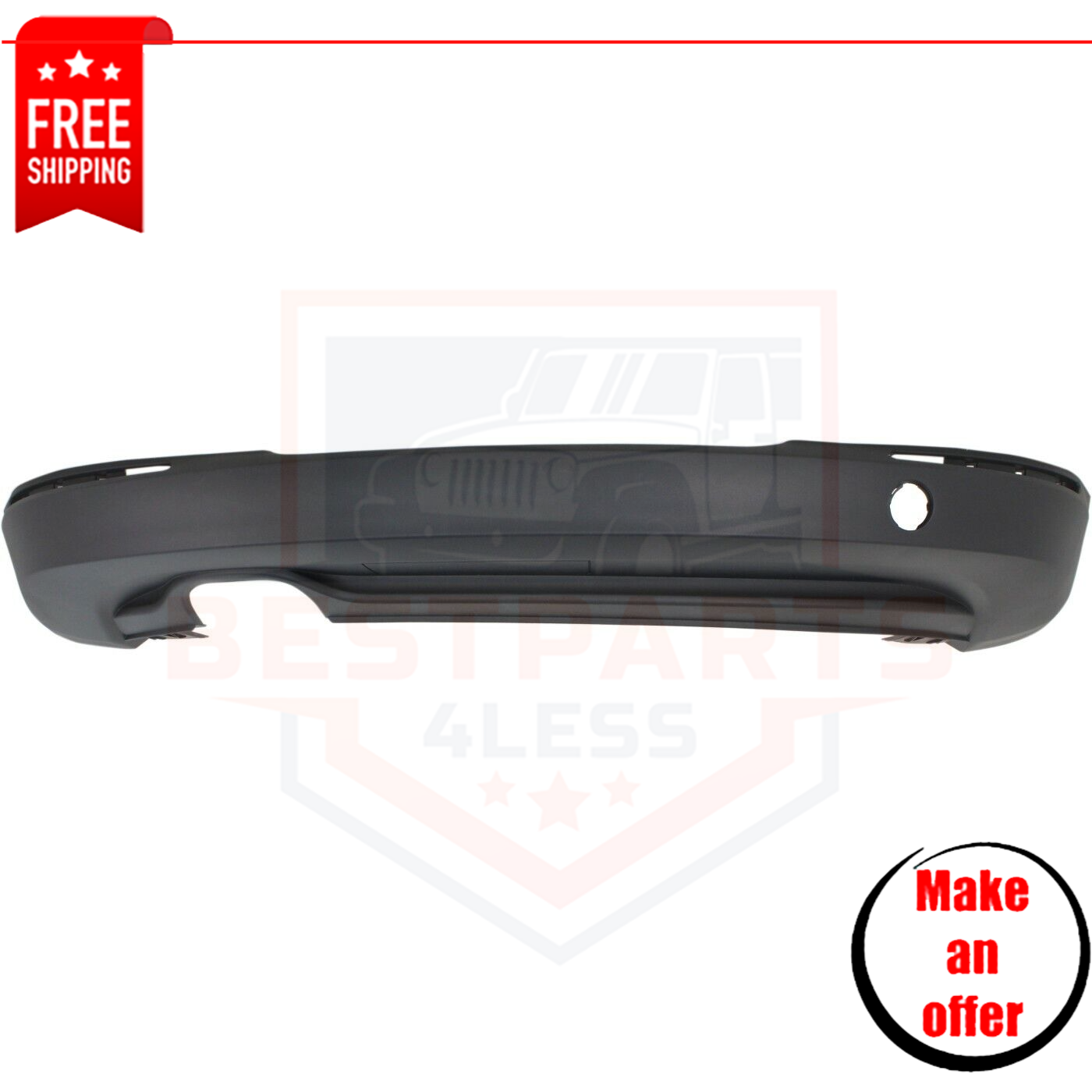 New Bumper Cover Fascia Rear Lower for VW Tiguan 09-17 VW1115103 ...