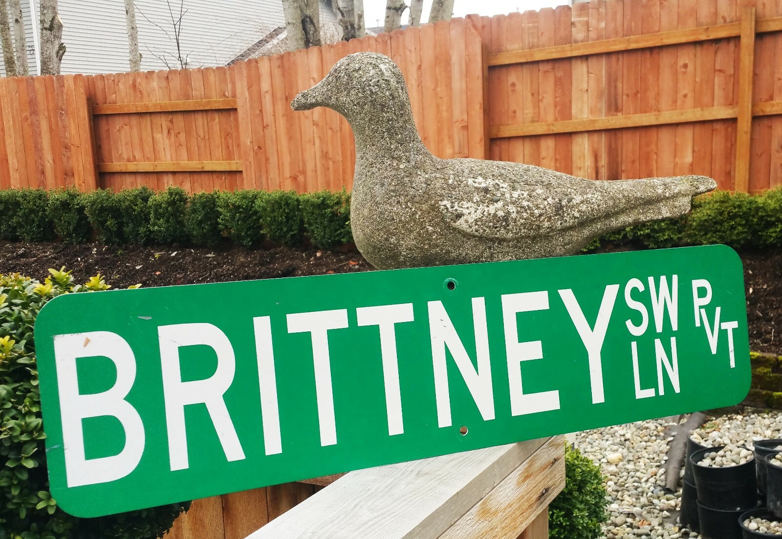 BRITTNEY SW LN PVT olalla washington state street sign kitsap county ...