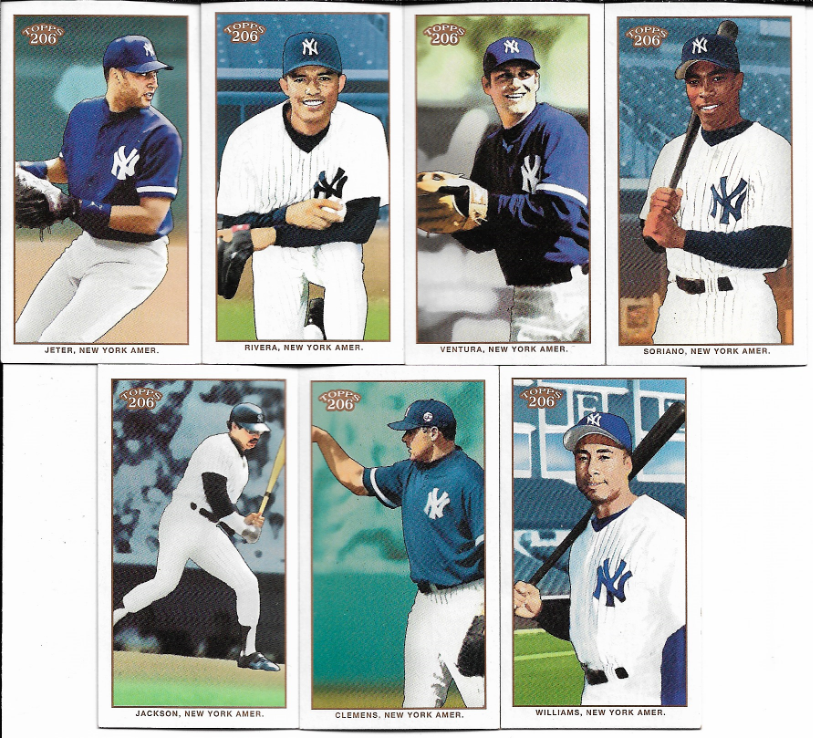 2002 Topps 206 Mini New York Yankees 7 Card Lot with Derek Jeter NM | eBay