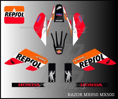 Razor MX500 MX650 graphics kit decals THICK AND HIGH GLOSS | eBay