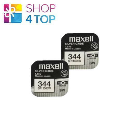 2 Maxell 344 SR1136SW batteries Argent 1.55V Montre Batterie Exp 2022 ...