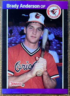 1989 Donruss Brady Anderson #519 Baseball Rookie Baltimore Orioles RC ...
