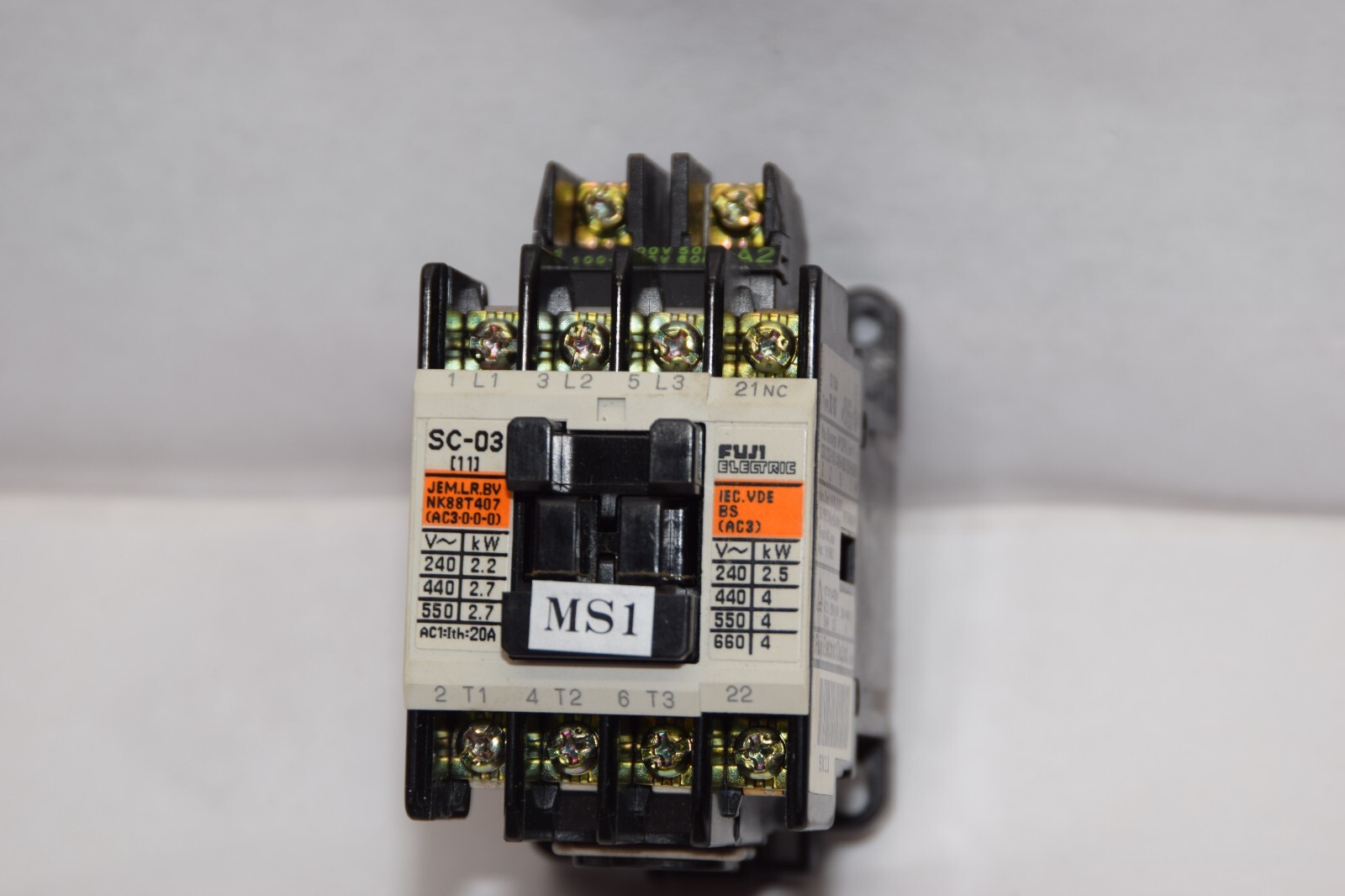 FUJI ELECTRIC SC-03 SC03 Contactor With 100/110V Coil | eBay