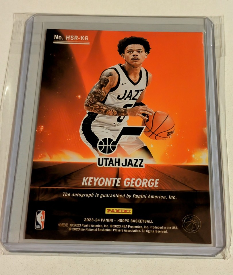 2023-24 PANINI NBA HOOPS HOT SIGNATURES ROOKIES #HSR-KG KEYONTE GEORGE ...