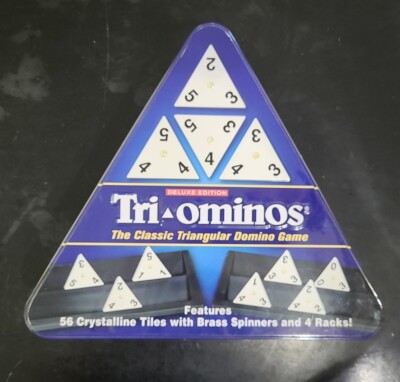 Pressman Tri-Ominos - Deluxe Edition Triangular Tiles with Brass ...