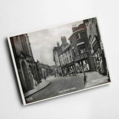A6 PRINT - Vintage Shropshire - High Street, Wem | eBay UK