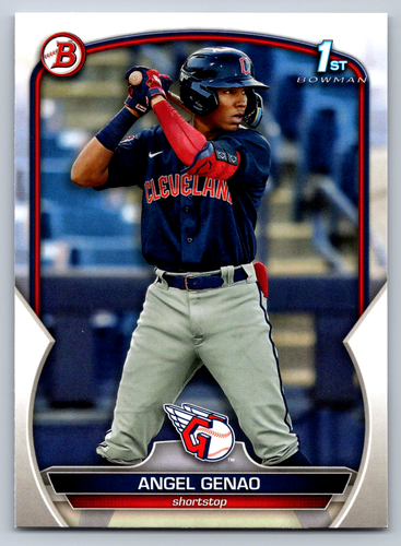 2023 Bowman #BP-140 Angel Genao Cleveland Guardians Baseball Card | eBay