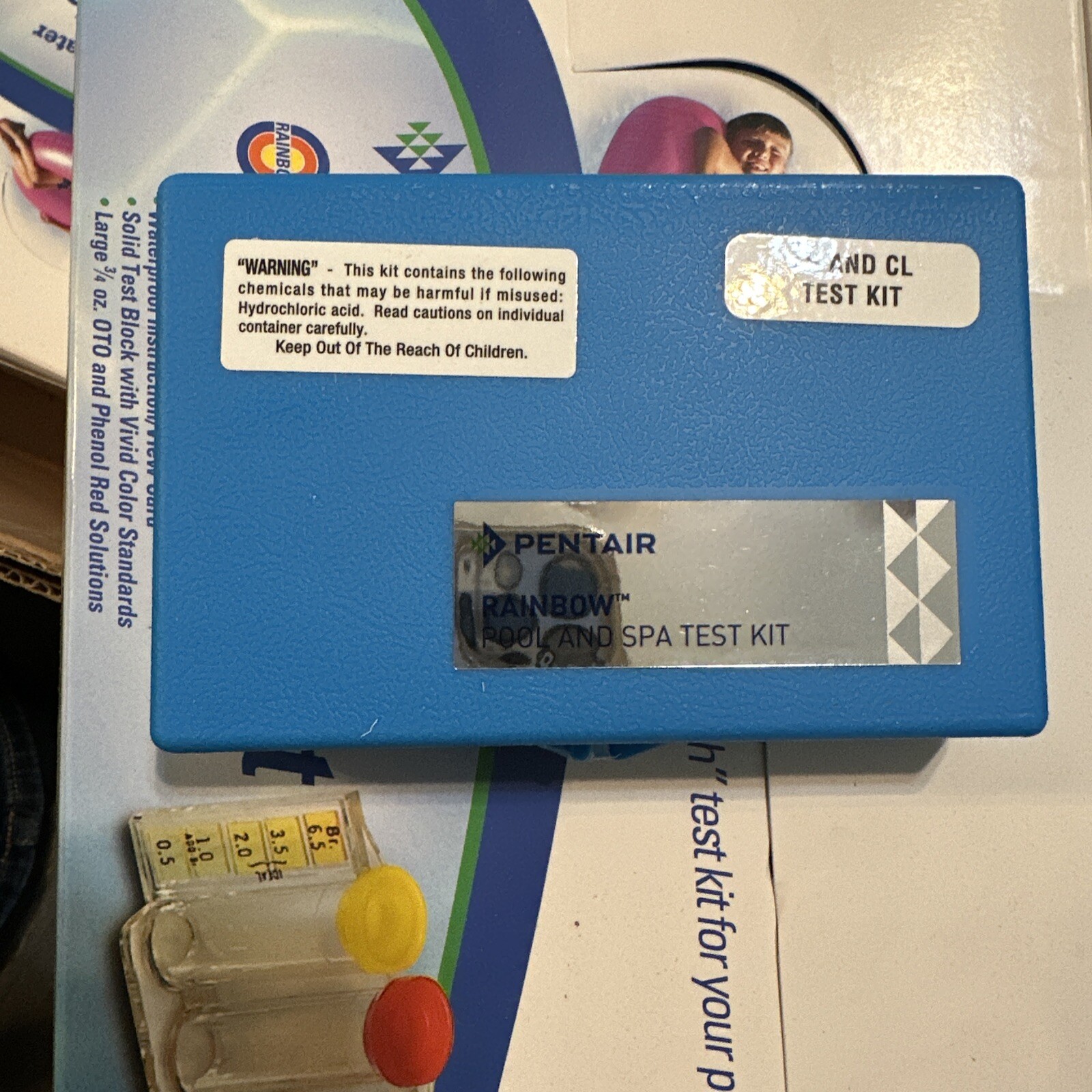 PENTAIR Rainbow 752 2 In 1 Chlorine PH Drop Test Kit R151076 Pool & Spa ...