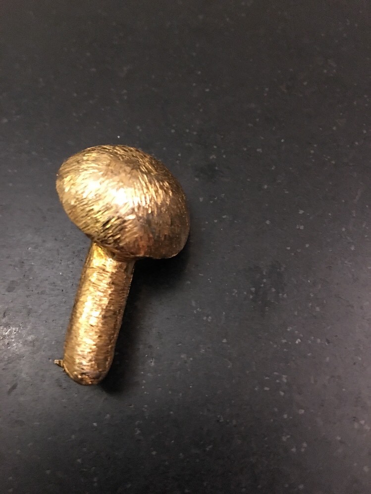 Vans Authentics Mushroom Gold En Brooch Pin 1.5" | eBay