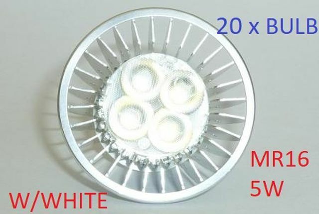 20x BULBS Yttrium MR16 5W LED DOWN LIGHT CEILING LIGHT WARM WHITE FREE ...