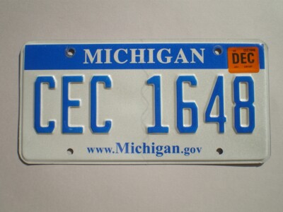 AUTHENTIC 2011 MICHIGAN LICENSE PLATE | eBay