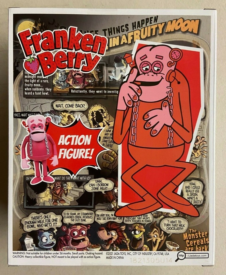 General Mills : Cereal Monsters : Frankenberry Action Figure : Jada ...