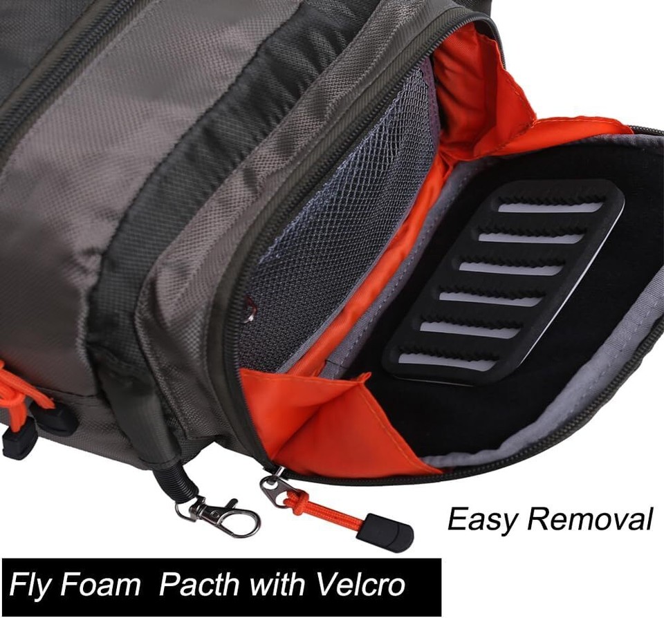 Fly Fishing Chest Pack Tackle Storage Hip Bag River Fishing Waist Pouch ...