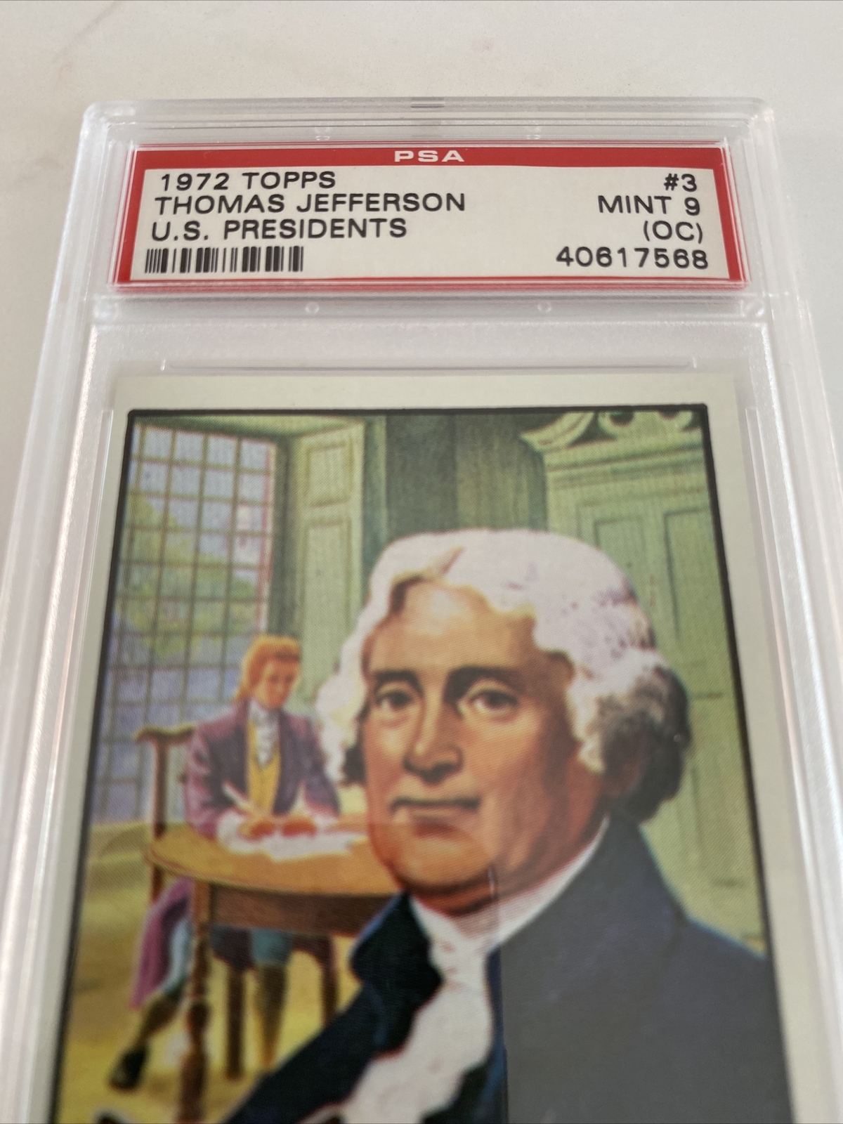 1972 Topps US Presidents # 3 Thomas Jefferson PSA 9 Mint Vtg Cards* | eBay