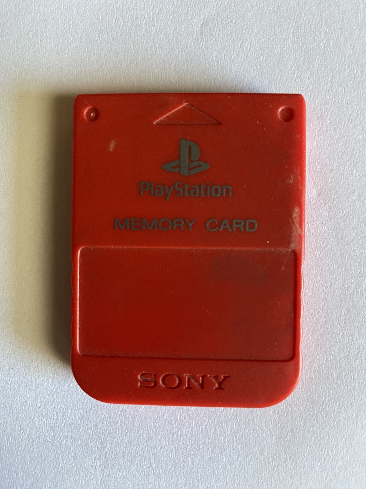 Genuine Sony PlayStation 1 Memory Card SCPH-1020 Candy Red OEM PS1 ...