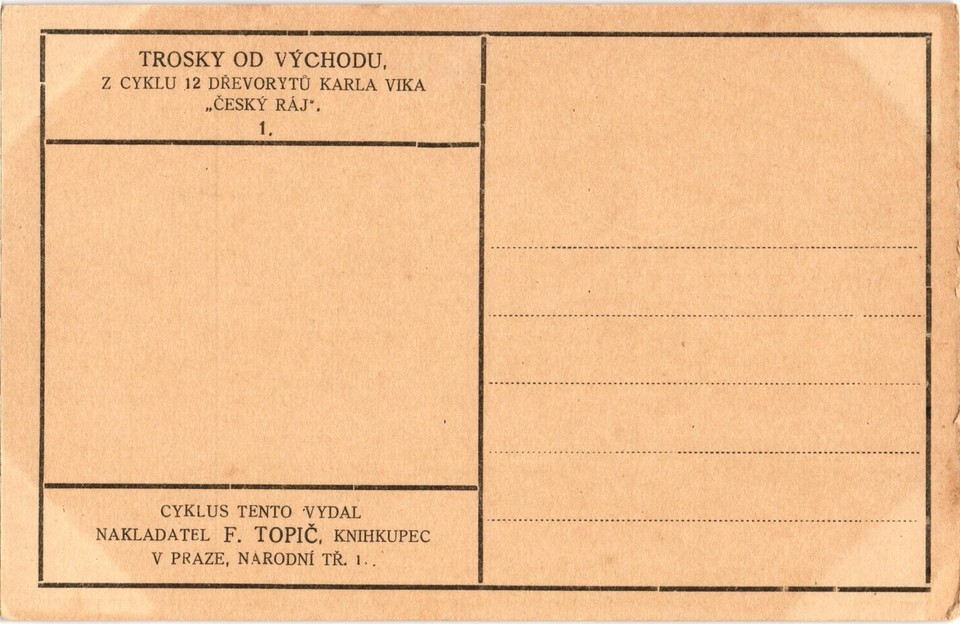 Trosky od Vychodu Vintage Czech Postcard by Karla Vika 1921 | eBay