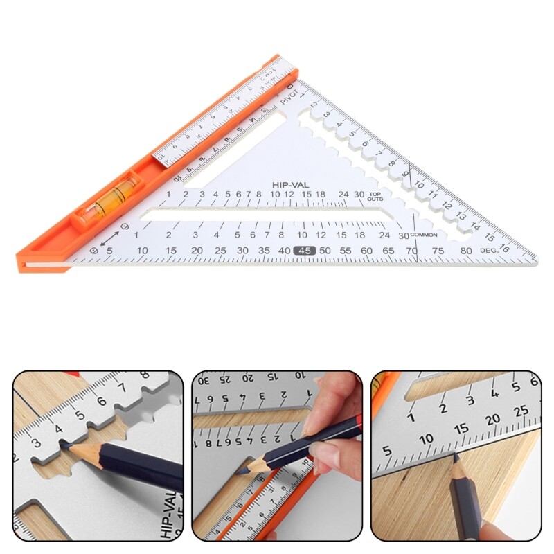 Carpenter Square Protractor Angles Try Square 45 & 90 Degree Angles ...