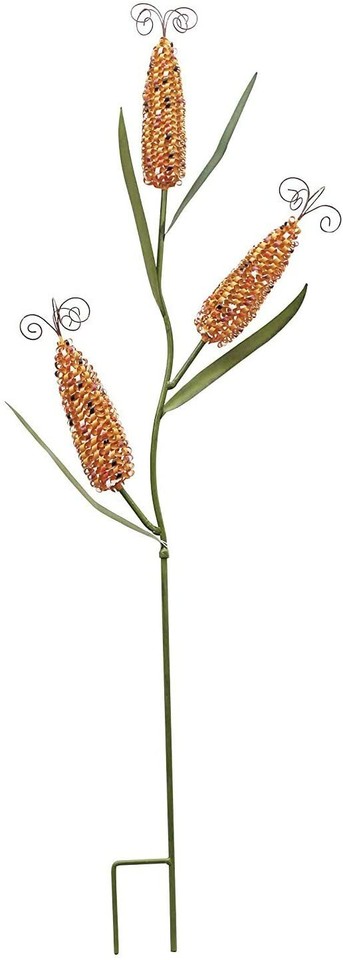 Metal Autumn Harvest Corn Stalk Decoration Decorative Yard Lawn Garden ...