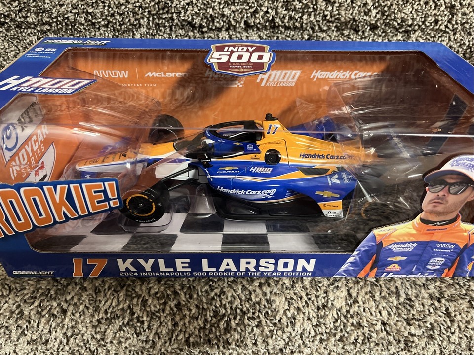 2024 1:18 Kyle Larson #17 Indy 500 ROOKIE Diecast Greenlight NEW!! | eBay
