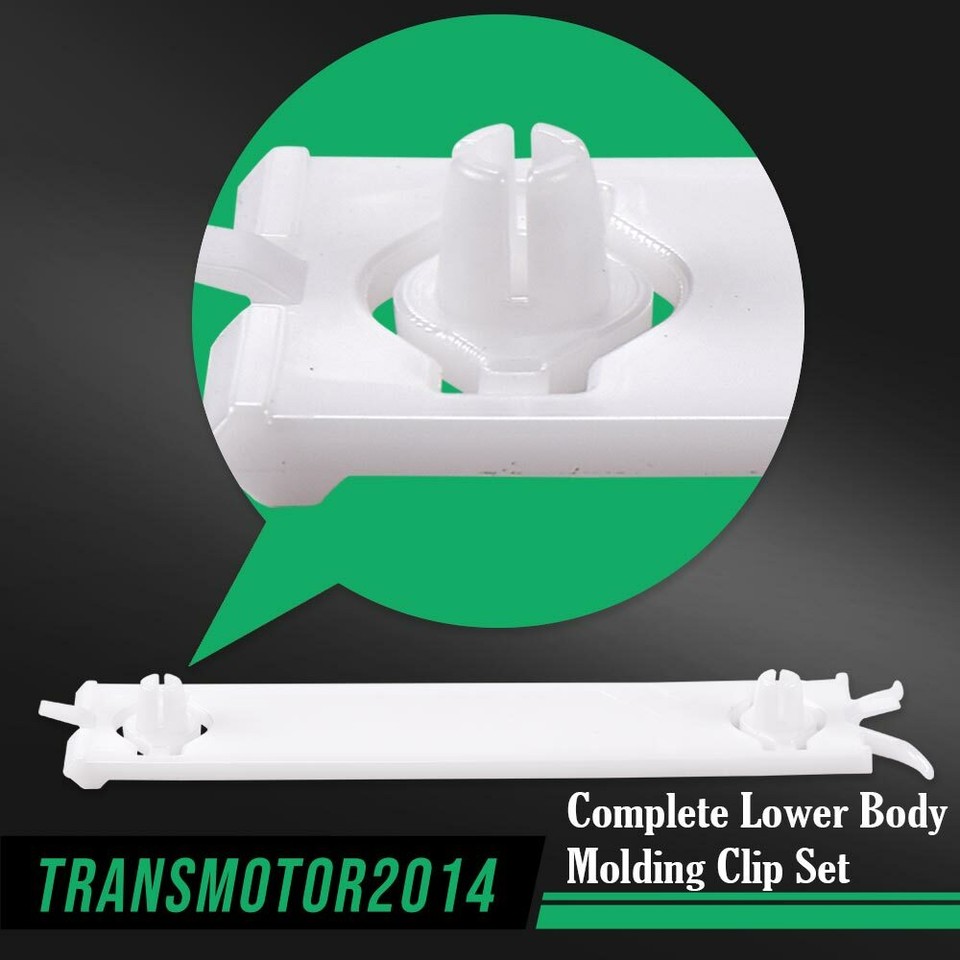 Fit For 1981-88 Cutlass Lower Body Chrome Door Trim Molding Clip ...