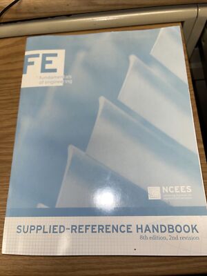 FE Supplied Reference Handbook Paperback NCEES Examinee Buy One Get One ...
