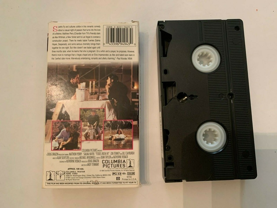1996 Fools Rush In VHS Video Tape Matthew Perry | eBay