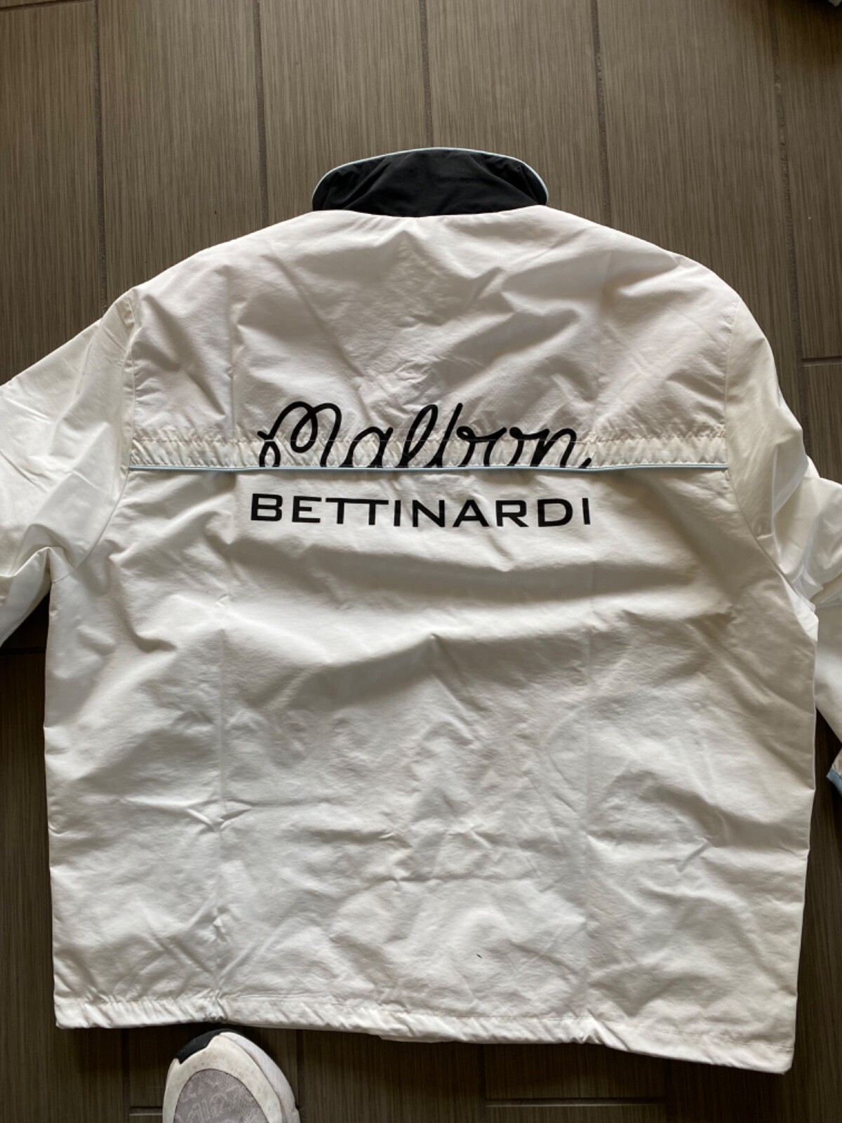 Malbon x Bettinardi Fat Cat 1/4 Zip Jacket - White - Size Large (RARE ...