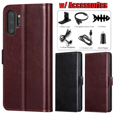 For Samsung Galaxy Note10/Note 10 Plus 5G Case Leather Wallet Flip ...