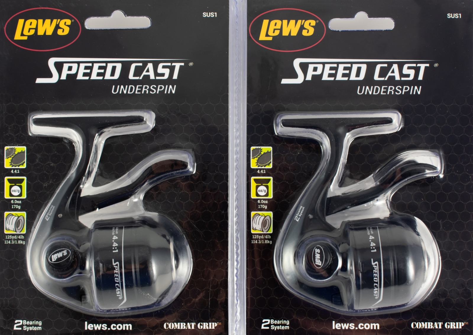 [LOT OF 2] LEW'S SPEED CAST UNDERSPIN SUS1C 4.4:1 TRIGGERSPIN REEL CLAM ...