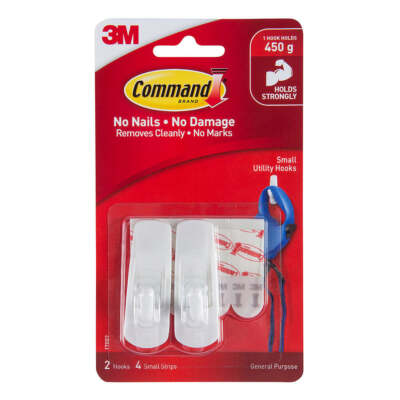 Command Small Self Adhesive Hook No Nails No Damage Removes Cleanly 2 ...
