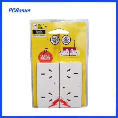 HPM Surge Protected Double Adaptor - Twin Pack Protector | eBay Australia