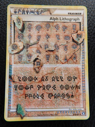 Carte npokemon Alph Lithograph - 103/102 - HGSS Triumphant Ultra Rare ...