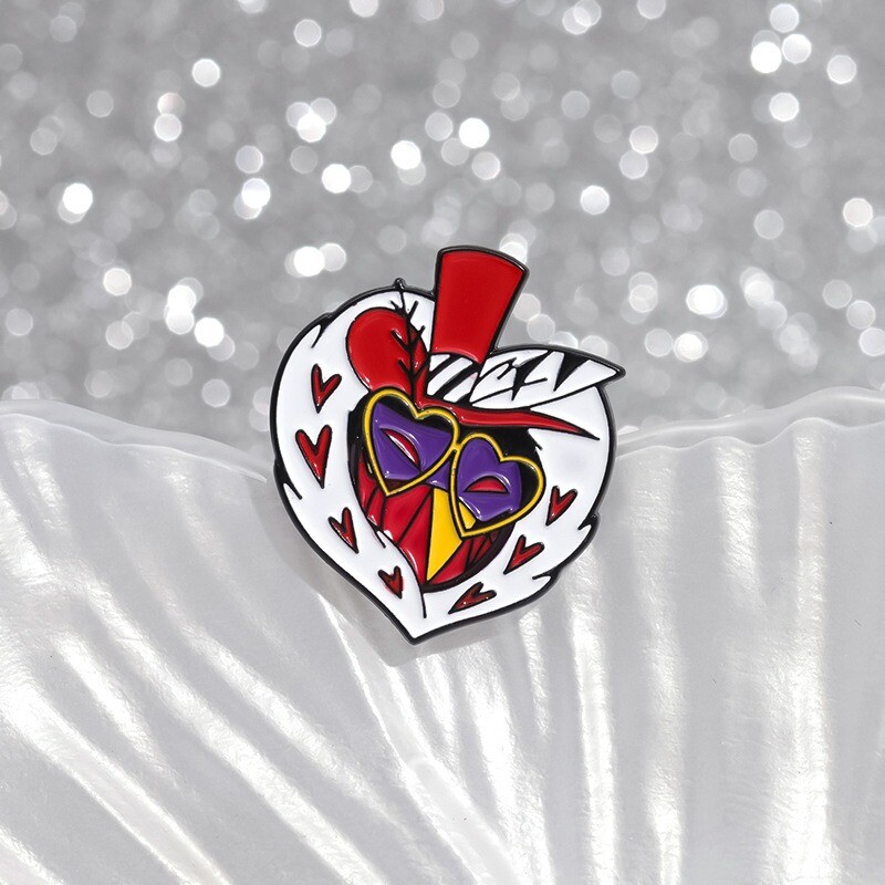 6PCS Set of Helluva Boss Hazbin Hotel Stolas Stella Octavia Enamel Pin ...