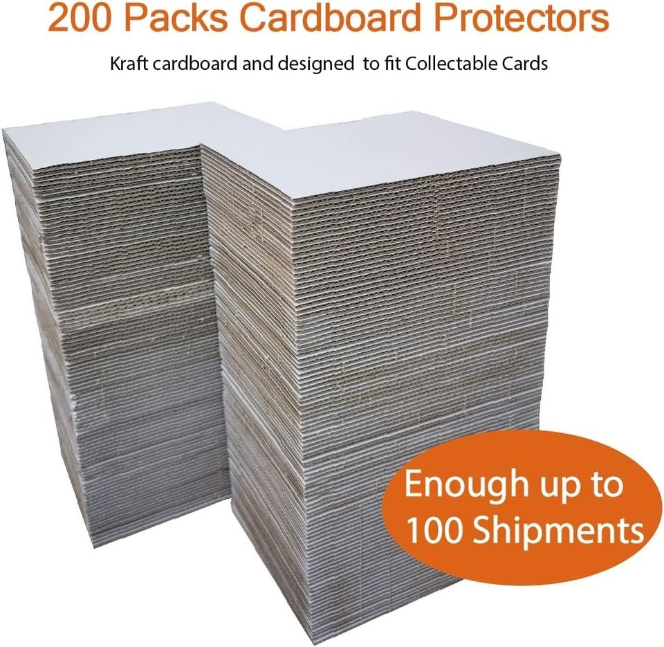 200-Pack 3x5 inch White Corrugated Cardboard Divider Sheets for ...
