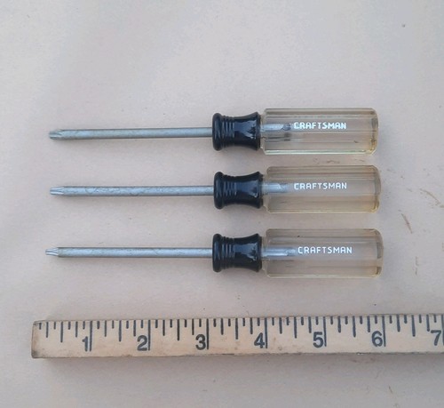 3pc. Craftsman T10, T15, T20 Torx Nut Driver/Spinner Handle WF USA ...