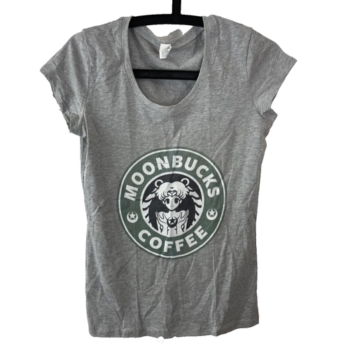 RARE HTF Sailor Moon Moonbucks Tshirt Novelty Starbucks FLAWED Womens ...