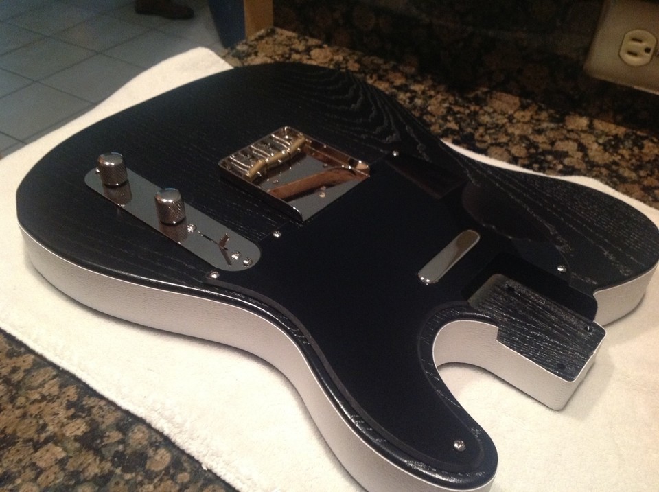 UP TO 62" CUSTOM WHITE DANELECTRO SILVERTONE TELECASTER GUITAR BINDING ...