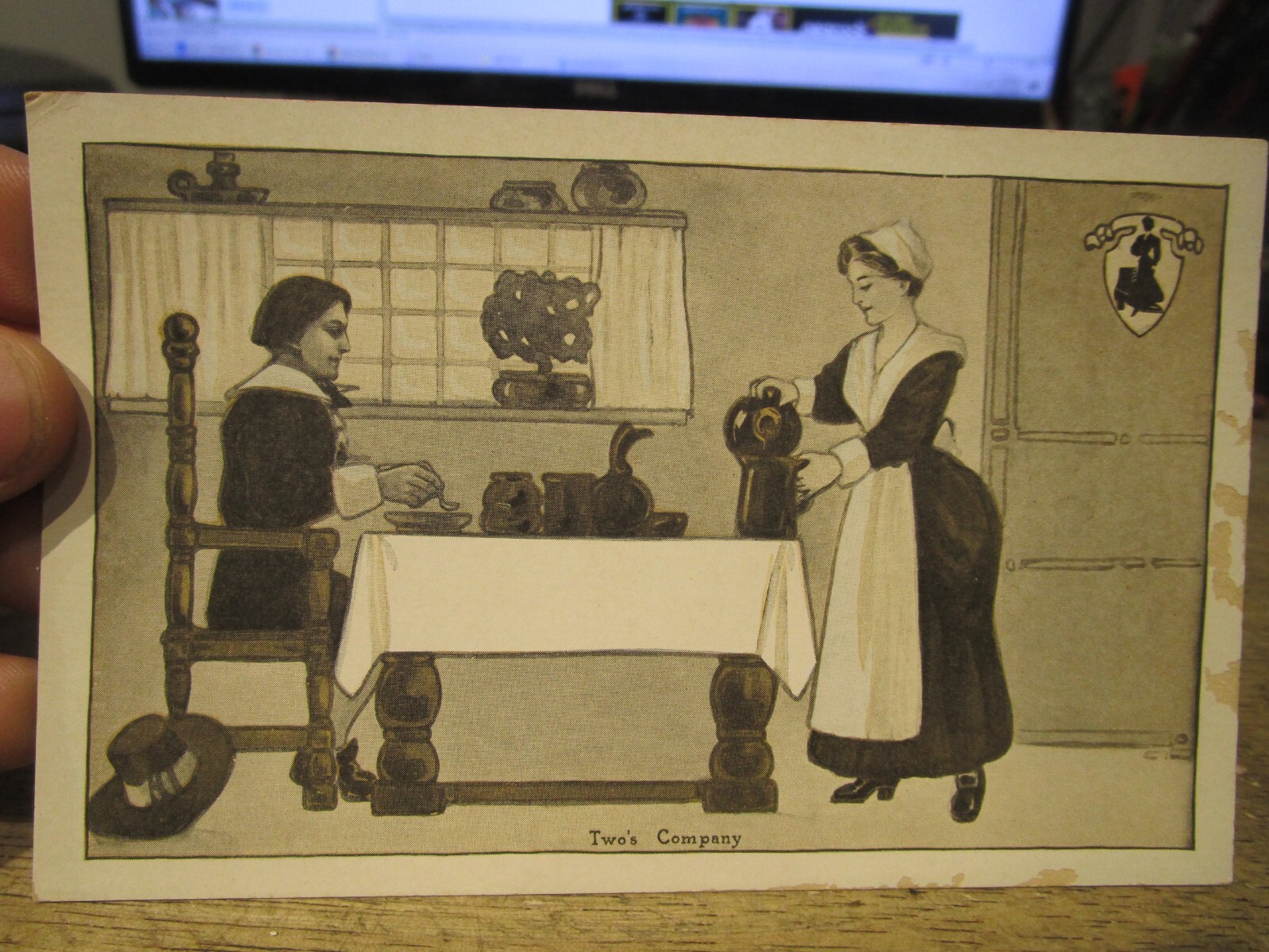 O9 Old MASSACHUSETTS Postcard Plymouth Pilgrims Walk Over Shoes Two's ...