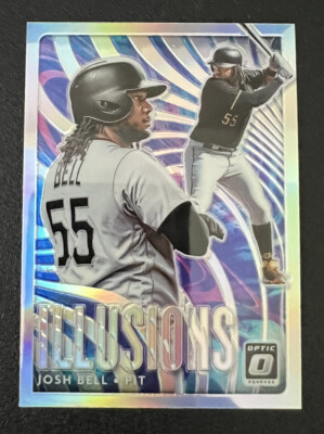 2020 OPTIC ILLUSIONS SILVER HOLO PRIZM OI11 JOSH BELL PITTSBURGH ...