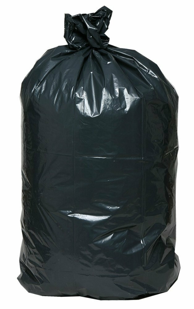 Premium Trash Bags Rolls 38"x58" 2.0mil Black Super Heavy Lot of 100 | eBay
