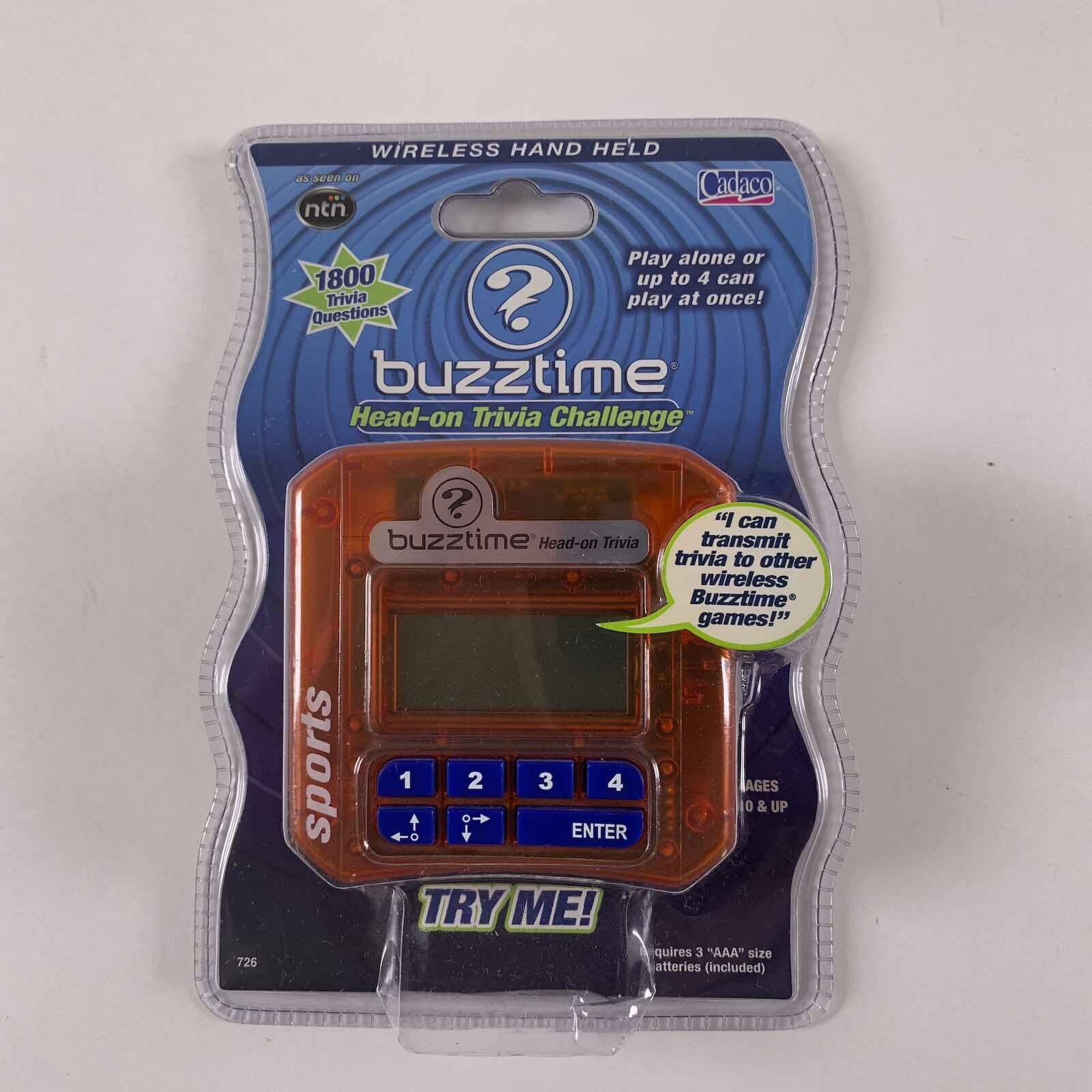 Buzztime Head-On Trivia Challenge Handheld Game Cadaco LCD Wireless ...