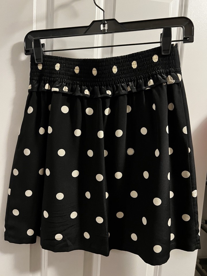 Marc By Marc Jacobs Women’s Black & White Polka Dot Mini Skirt. Size 0 ...