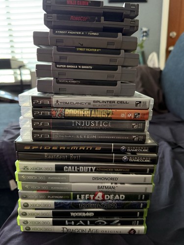 Lot Of 20 Games Xbox 360, PS3, Super Nintendo, GameCube, Nintendo ...