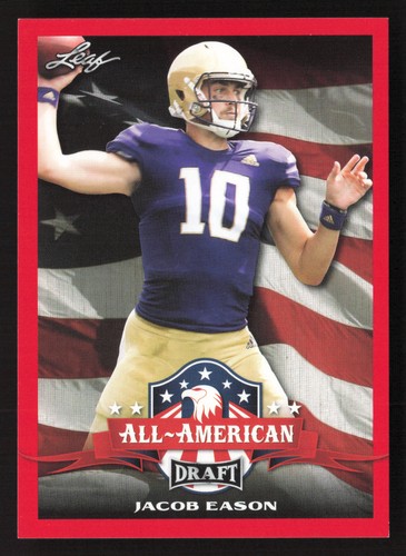 2020 Leaf Draft #72 Jacob Eason Gold Washington Huskies | eBay