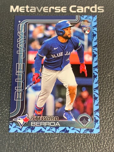 2025 Topps Series 2 Steward Berroa RC Rookie Team Logo Blue Jays | eBay