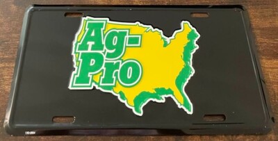 Ag-Pro Booster License Plate John Deere Dealer Farm Equipment | eBay